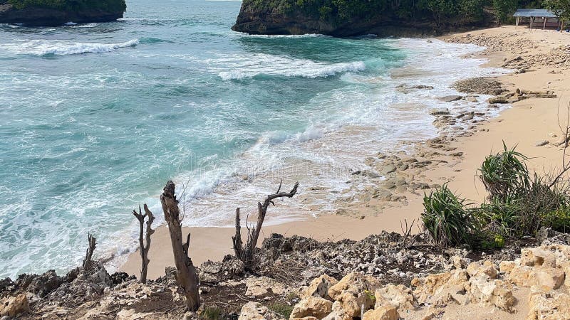 Aesthetic and Fun Beach Background Stock Image - Image of beach ...