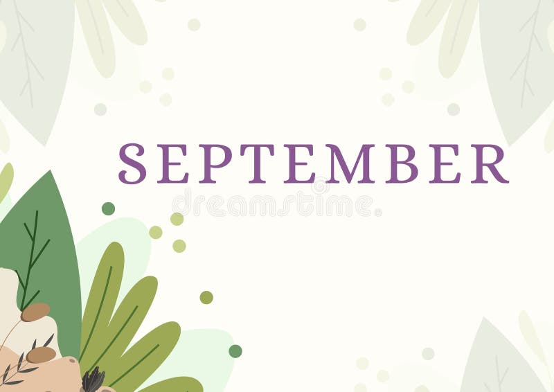 September Aesthetic Green Printable Wall Stock Illustrations – 4 ...