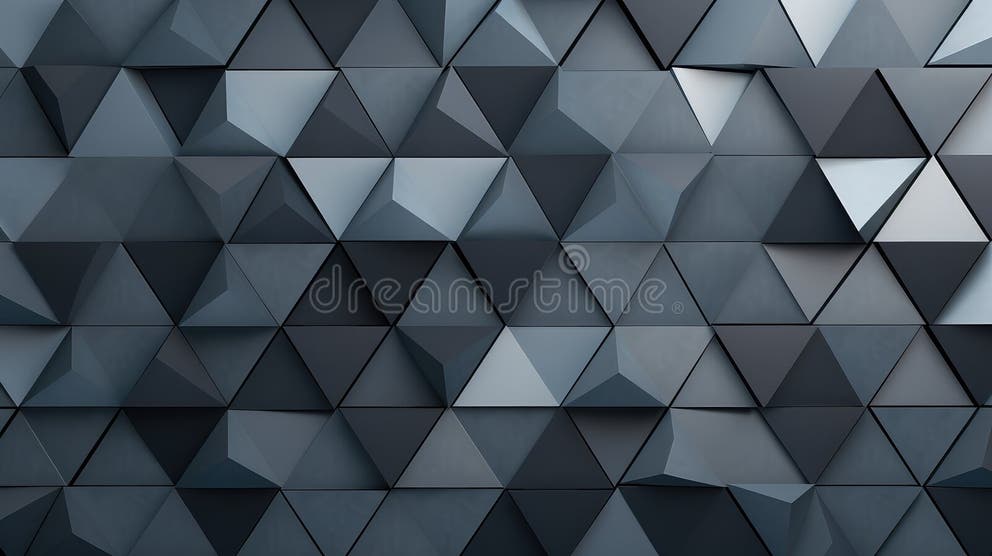 Aesthetic Grey Triangle Pattern Stock Illustration - Illustration of generated, contemporary ...