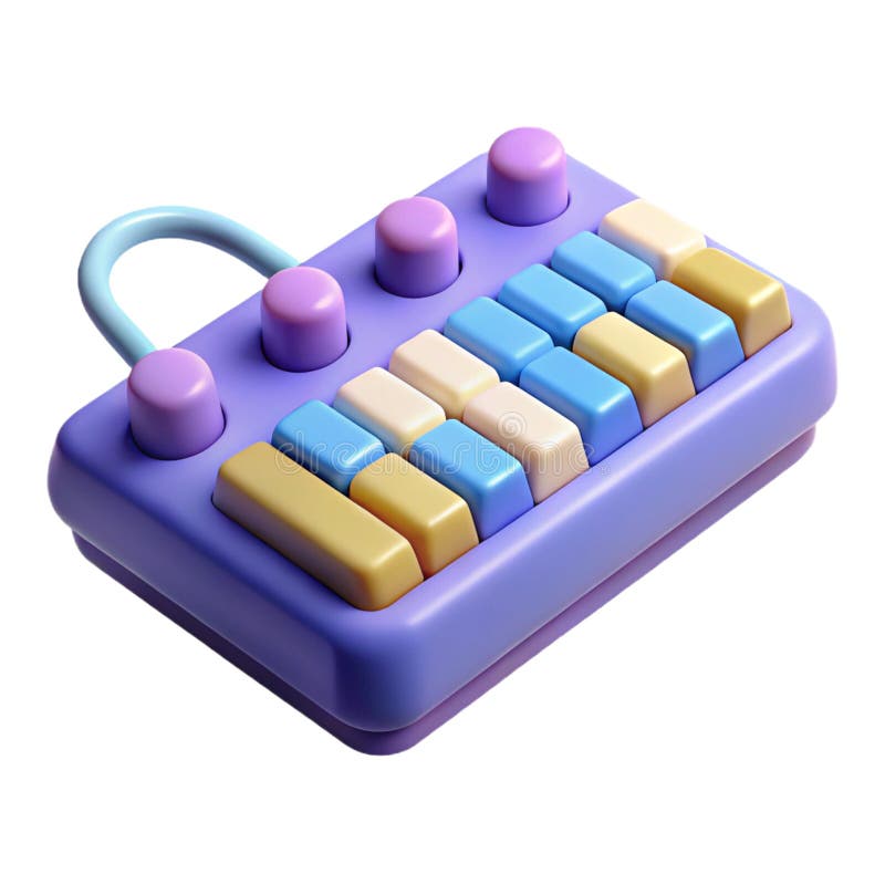 Aesthetic Keyboard 3D Icon stock illustration. Illustration of ...