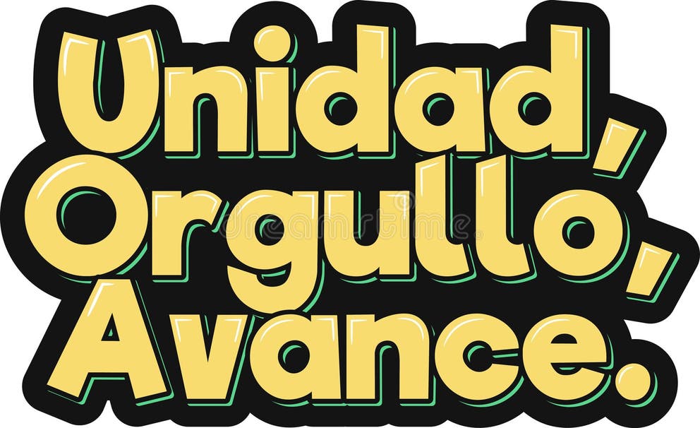 Unity Pride Progress Lettering Vector Design Stock Vector ...