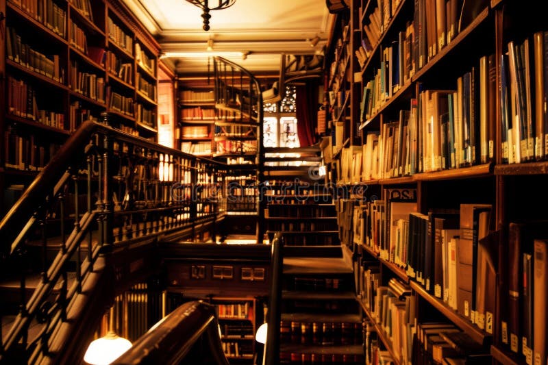 Aesthetic Library. a Beautifully Designed and Serene Library Space ...