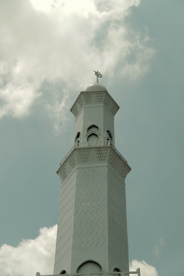Aesthetic mosque tower stock image. Image of aesthetic - 298469667