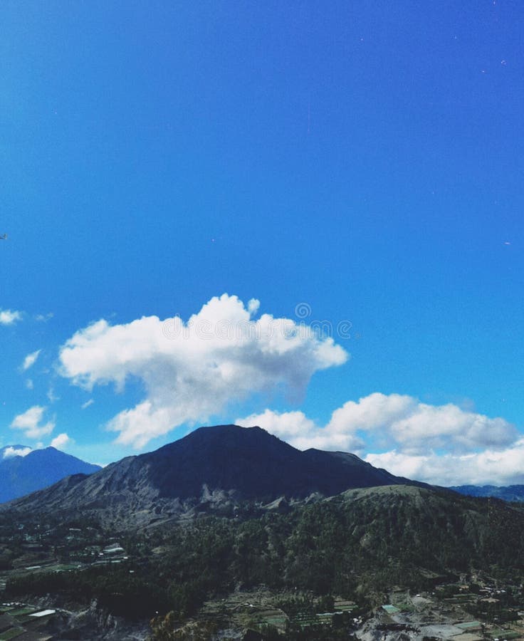 Aesthetic Mount Batur stock photo. Image of green, batur - 268127434