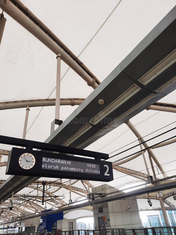 Aesthetic MRT Station in Jakarta Stock Image - Image of handrail, wood ...