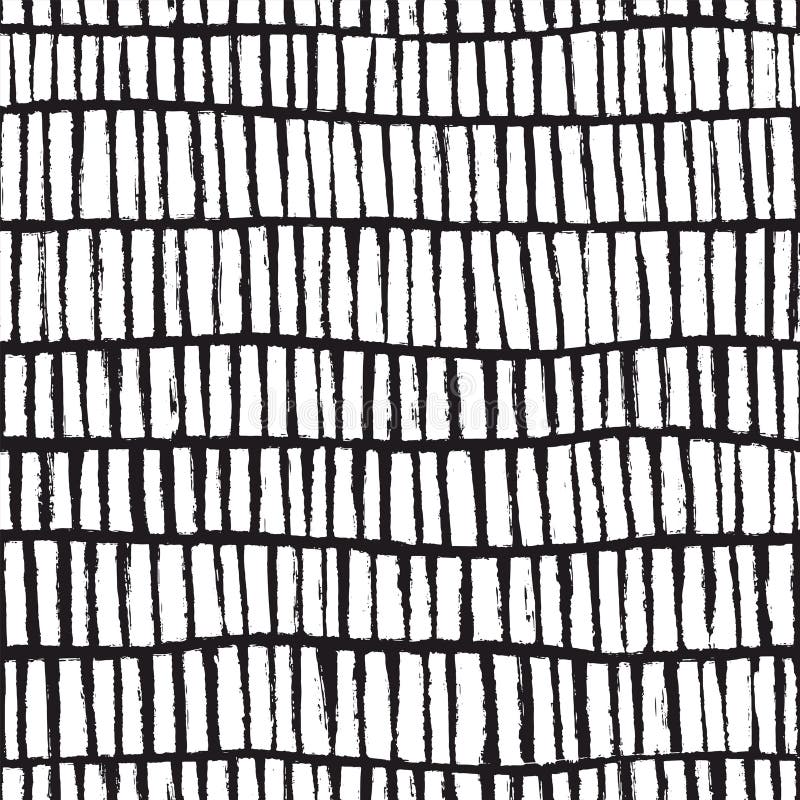 Aesthetic Naive Boho Seamless Pattern with Hand Drawn Textured Dashes ...