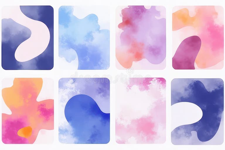 Aesthetic Overview of Landing Page Design Elements Stock Illustration ...