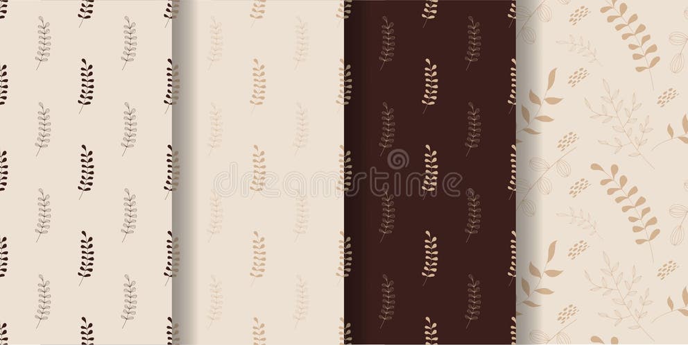Aesthetic Patterns. Boho Patterns. Set of Seamless Patterns in Boho and ...