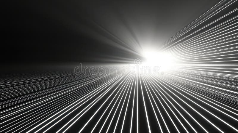 Aesthetic Perspective Dynamic Light Rays in Abstract Digital Art Studio ...