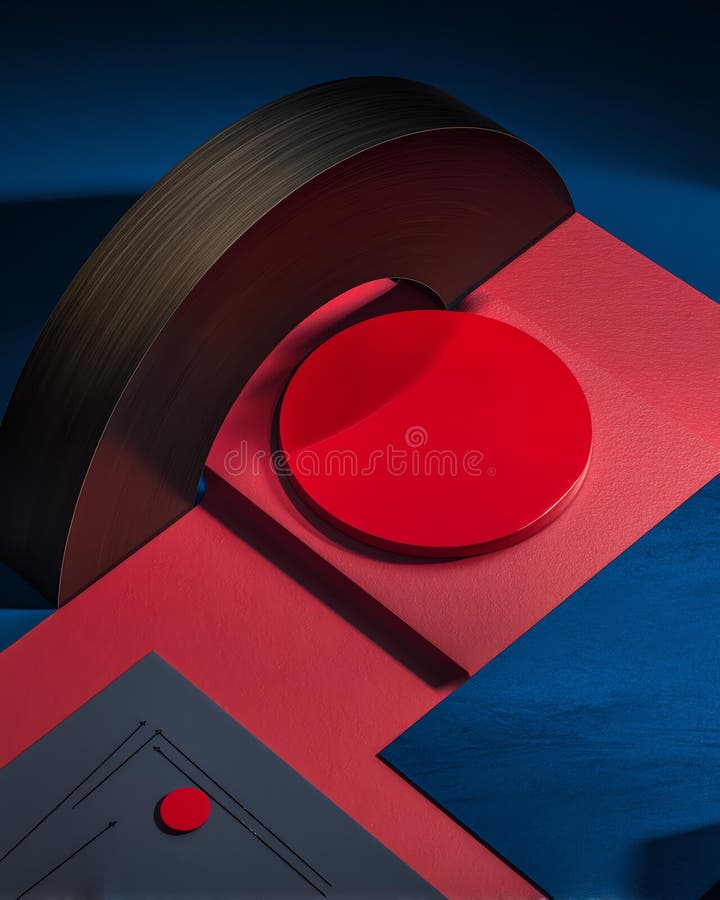 Aesthetic Pointer Structure, Abstract Composition with Shapes and ...