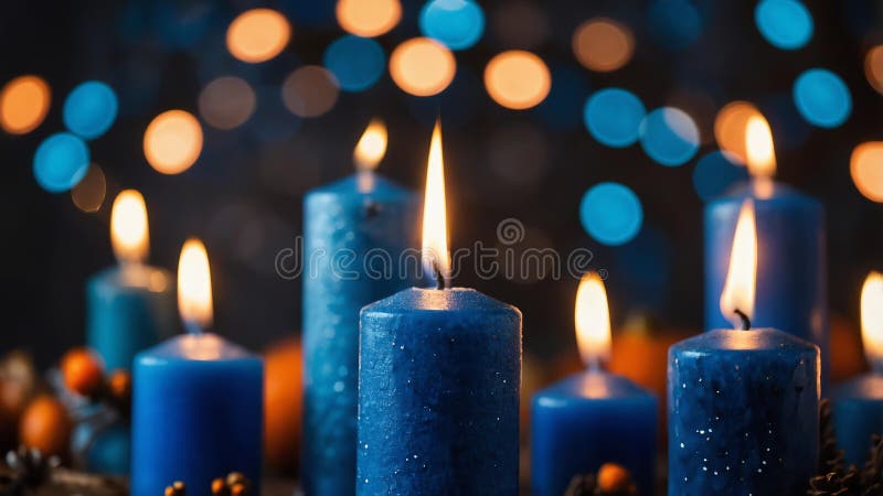 Aesthetic Preparation of Decorative Blue Cand Ai Generated Stock ...