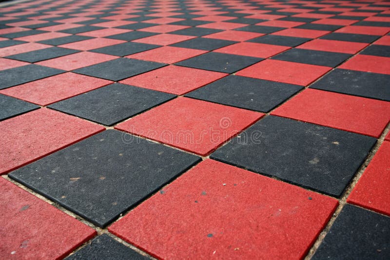 Aesthetic Red and Black Square Pattern Stock Illustration ...