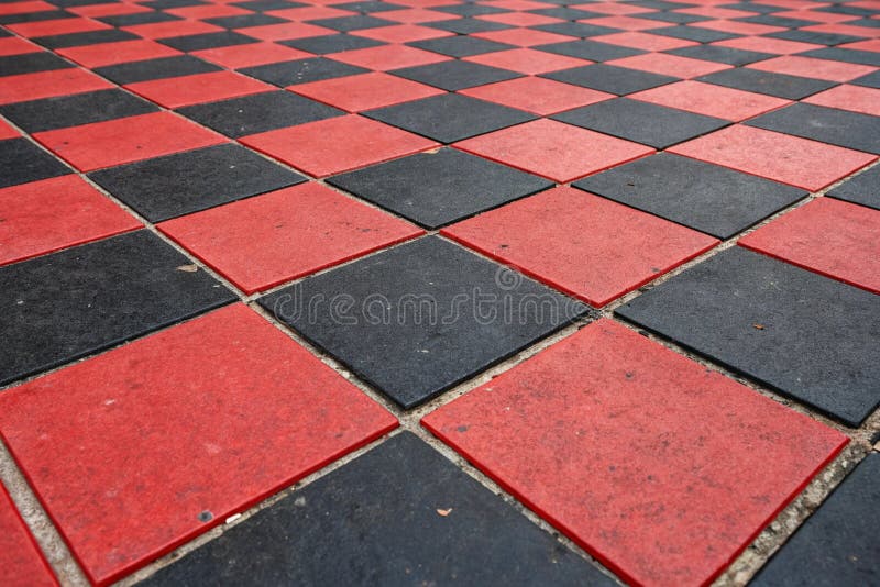 Aesthetic Red and Black Square Pattern Stock Illustration ...