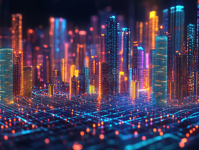 Aesthetic Representation of Big Data in Smart City with Vibrant Lights ...