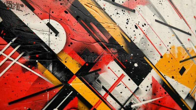 Aesthetic Representation of Modern Graffiti Artwork with Geometric ...