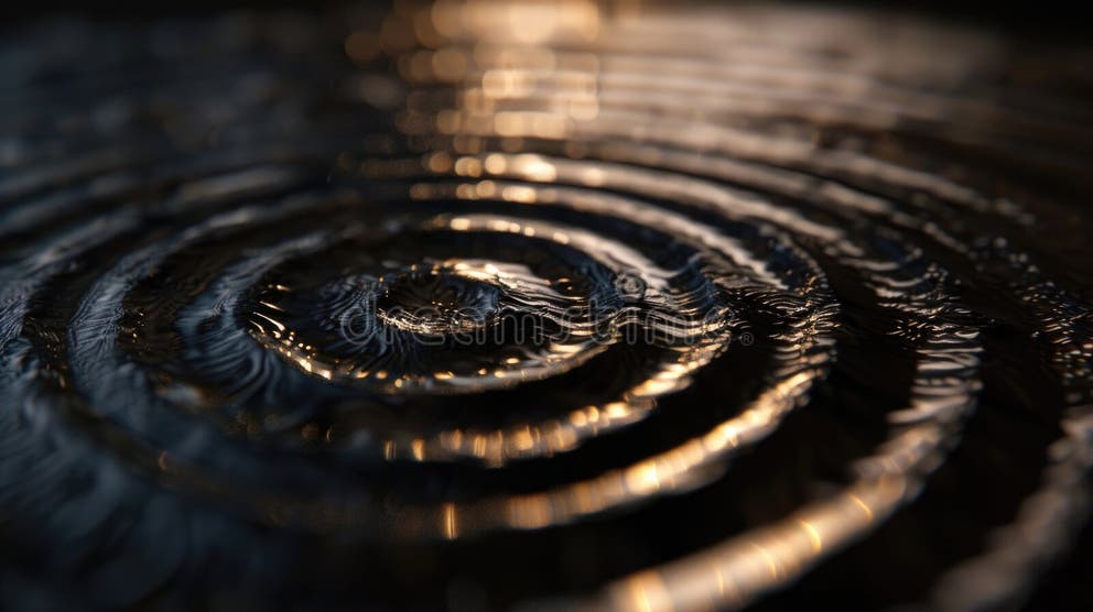 Aesthetic Ripples on Water stock photo. Image of generated - 384551412