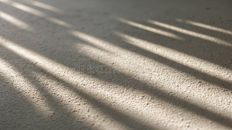 Aesthetic Shadow Overlay on the White Floor. Sunlight Falls on the ...