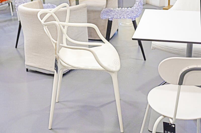Aesthetic Sophisticated Designer White Chair Stock Photos - Free ...