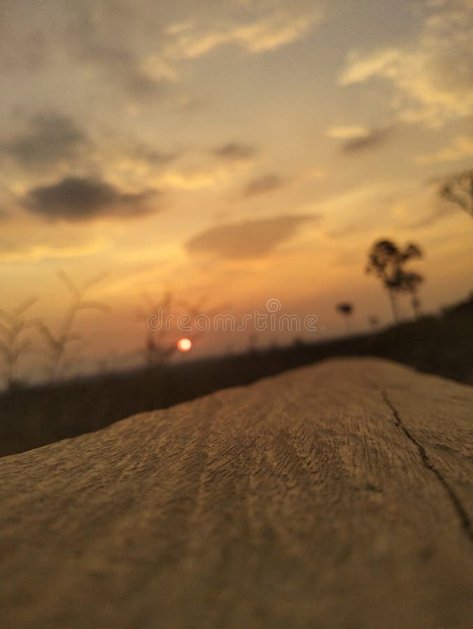 Aesthetic Sunset Photos that are Suitable for Content Stock Image ...