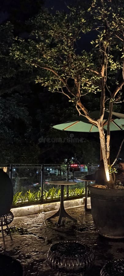 Aesthetic Table Setting - Coffee, Dessert. Cutting Doughnut with ...