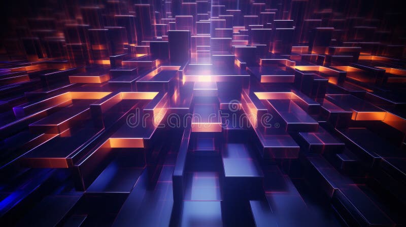Tech Fusion: Microchip Circuit Wallpaper Stock Illustration ...