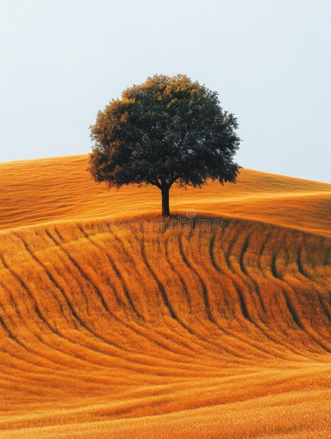 Aesthetic Tree Minimal Artwork Stock Illustration - Illustration of ...