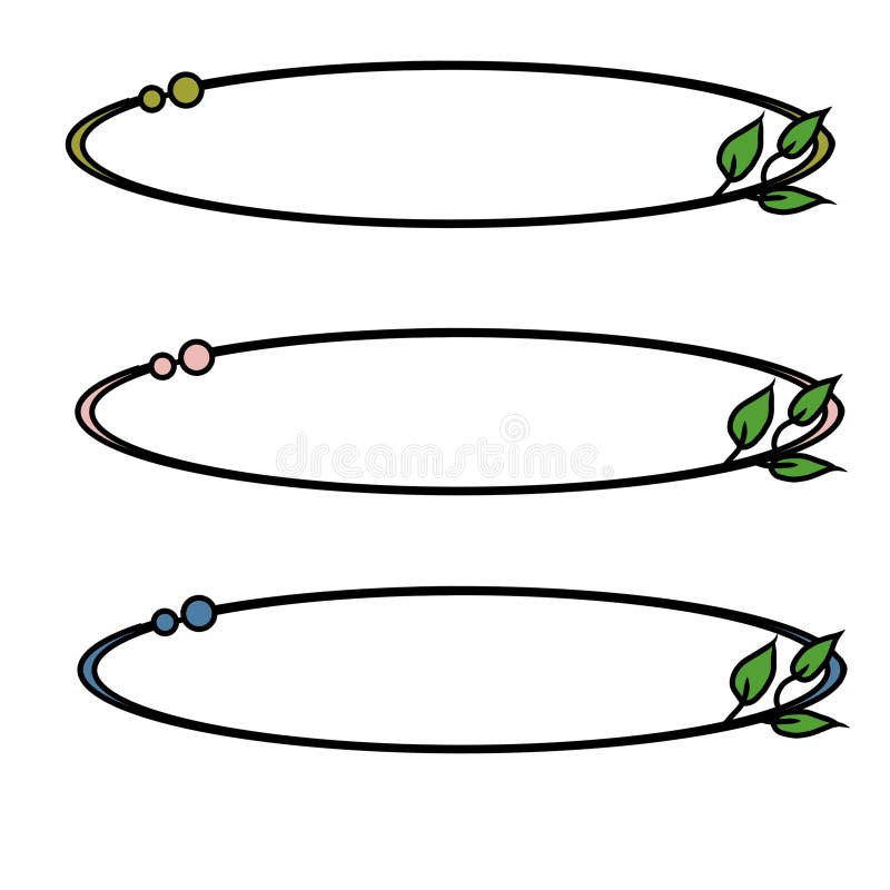 Aesthetic, Unique and Cute Text Border Stock Illustration ...