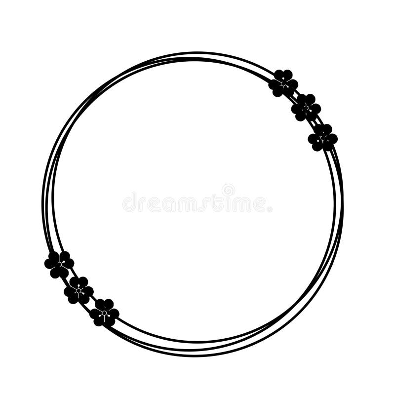 Aesthetic and Unique Text Border Stock Illustration - Illustration of ...