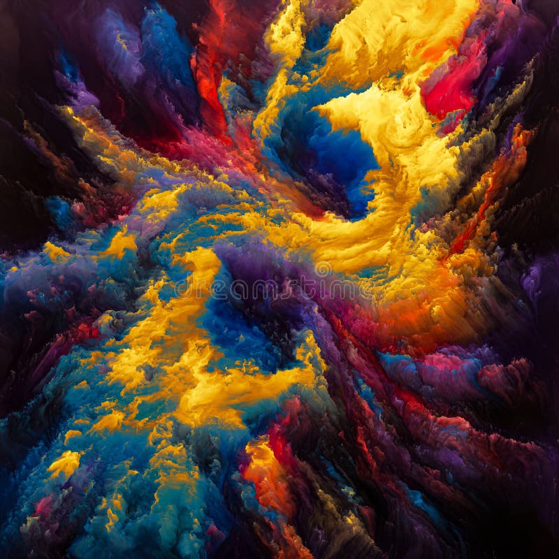 Aesthetic of Vibrant Colors Stock Illustration - Illustration of ...