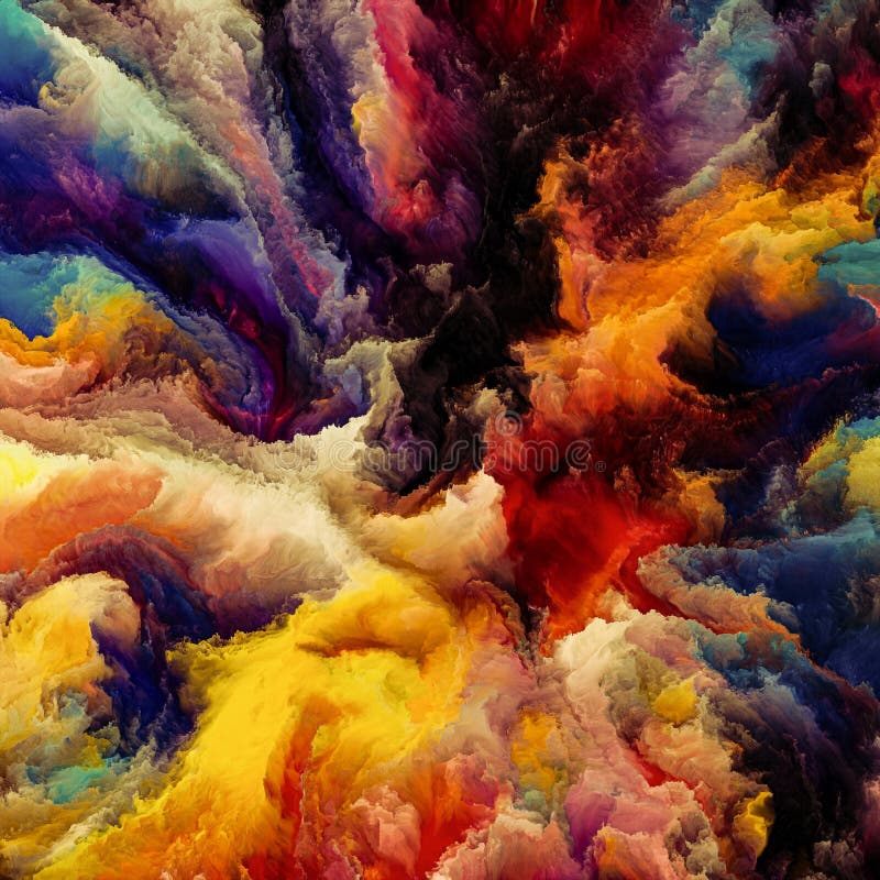 Aesthetic of Vibrant Colors Stock Illustration - Illustration of ...