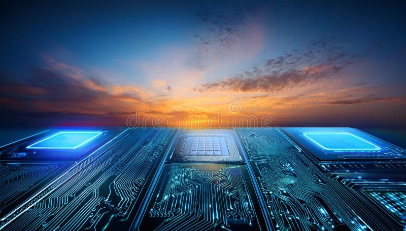 Aesthetic Wallpaper Electronic Background Illustration Technology ...