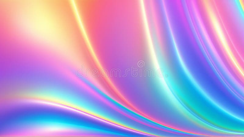 Holographic Iridescent Abstract Background with Gradient Pearl Design ...