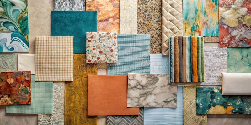 A Curated Collection of Diverse Textile Swatches Showcasing Various ...