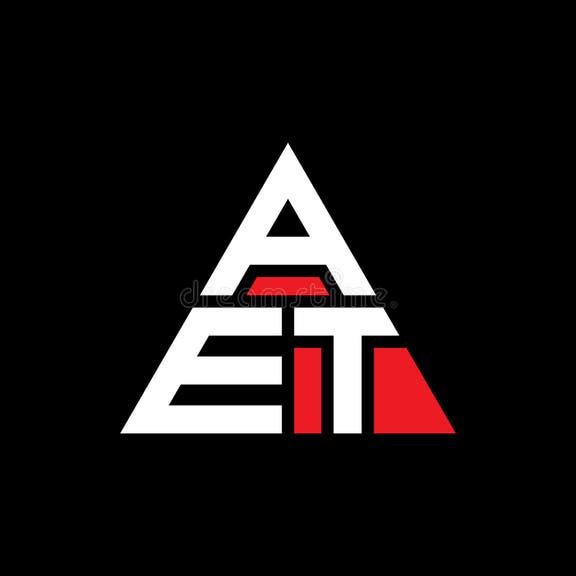 AET Triangle Letter Logo Design with Triangle Shape. AET Triangle Logo ...