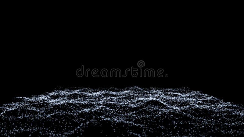 Aether Field. Abstract Digital Particle Wave and Light Abstract ...