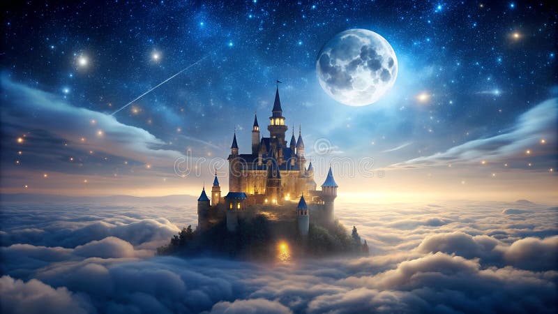 Aetherial Tapestry a Castle Woven from Moonlight and Dreams Generative ...