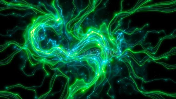 Aetheric Flow of Light in an Unknown Realm Stock Illustration ...