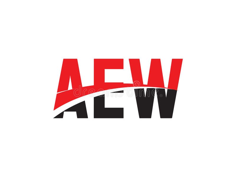 AEW Letter Initial Logo Design Vector Illustration Stock Vector ...