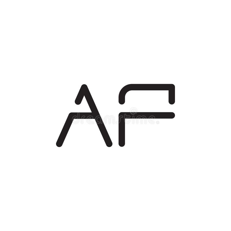 Af Initial Letter Vector Logo Icon Stock Illustration - Illustration of ...