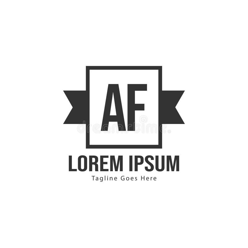 AF Letter Logo Design. Creative Modern AF Letters Icon Illustration ...