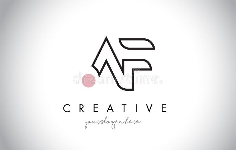 AF Letter Logo Design with Creative Modern Trendy Typography Stock ...