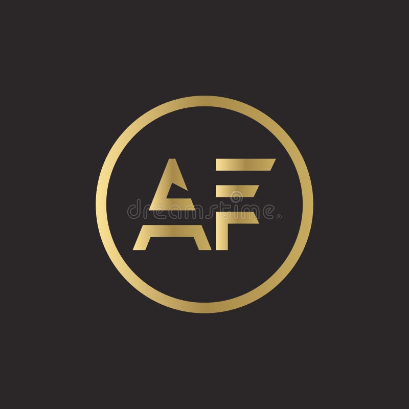 AF Logo Design Business Typography Vector Template. Creative Linked ...