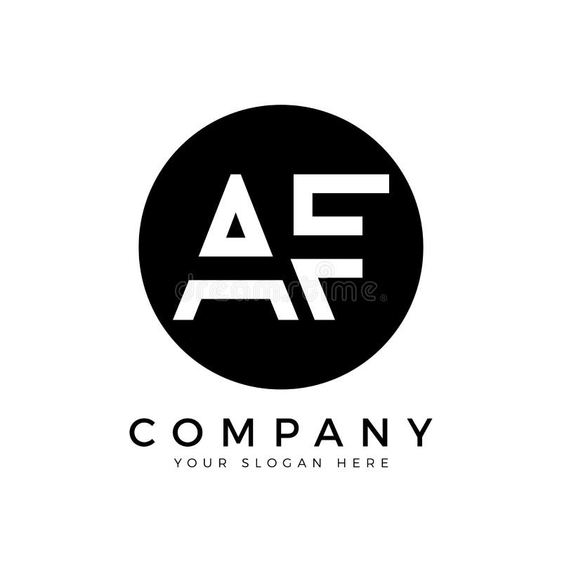 AF Logo Design Business Typography Vector Template. Creative Linked ...