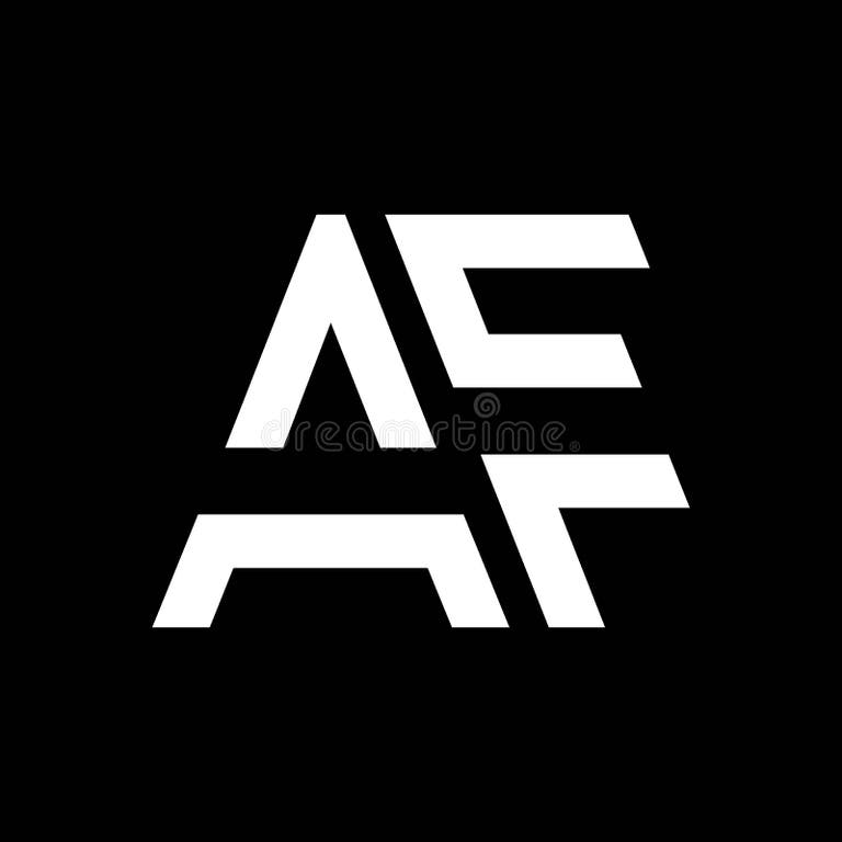 AF Logo Design Business Typography Vector Template. Creative Linked ...