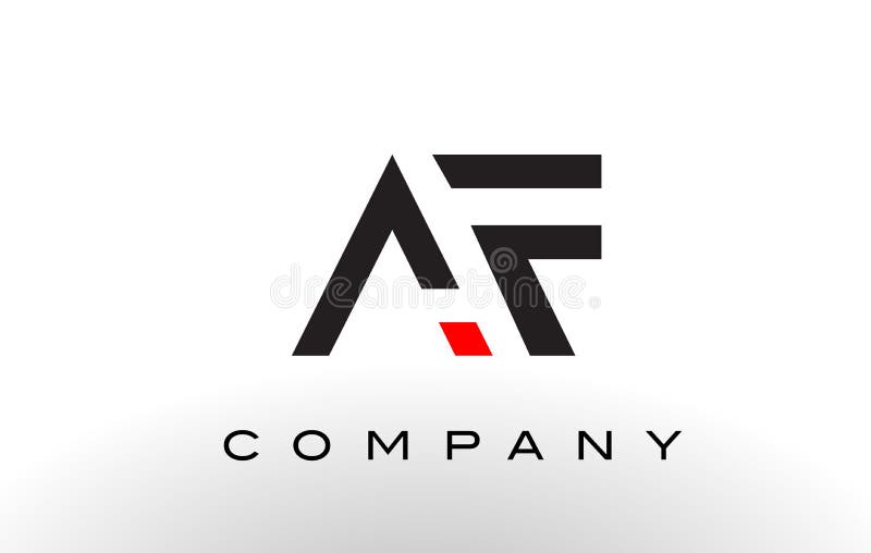 AF Logo. Letter Design Vector. Stock Vector - Illustration of concept ...