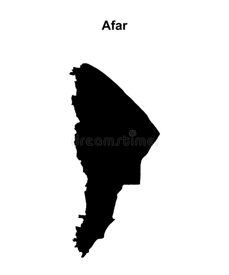 Afar outline map stock vector. Illustration of isolated - 360427990