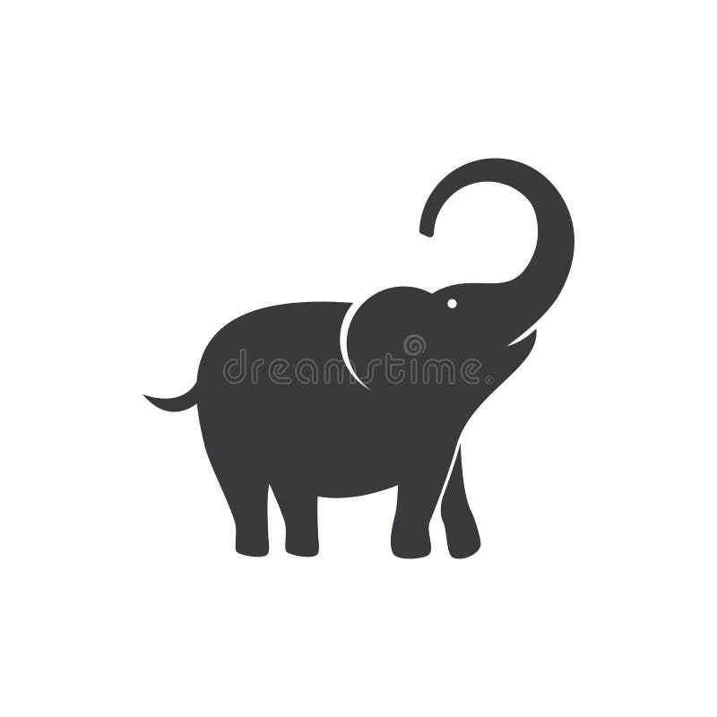 Logo van olifant vector illustratie. Illustration of baby - 182662402