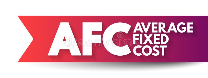AFC - Average Fixed Cost is the Fixed Costs of Production Divided by ...