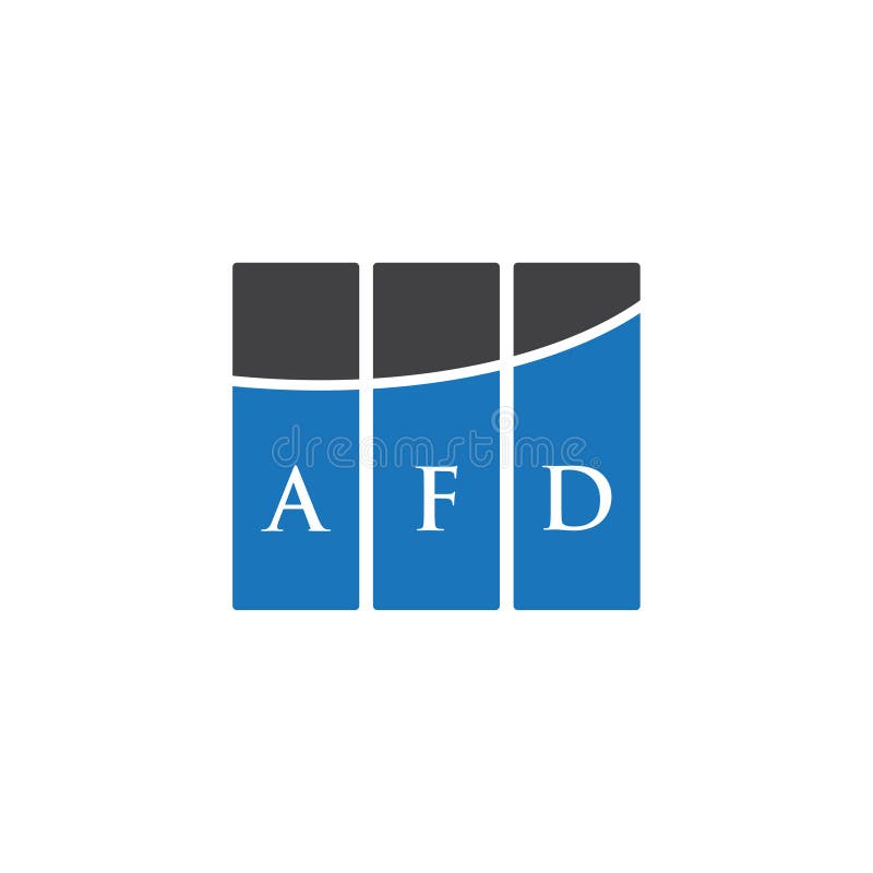 AFD Letter Logo Design on Black Background. AFD Creative Initials ...
