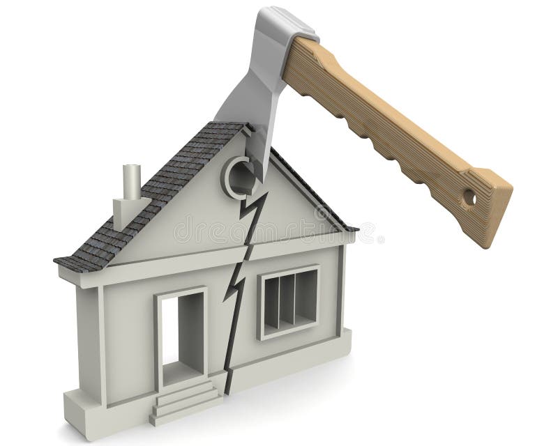 Afdeling van Bezit Concept stock illustratie. Illustration of geschil ...